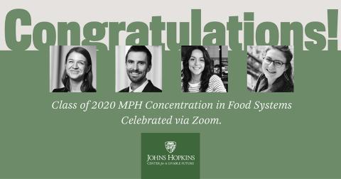 The 2019-2020 Cohort of MPH Concentrations in Food Systems and Public ...